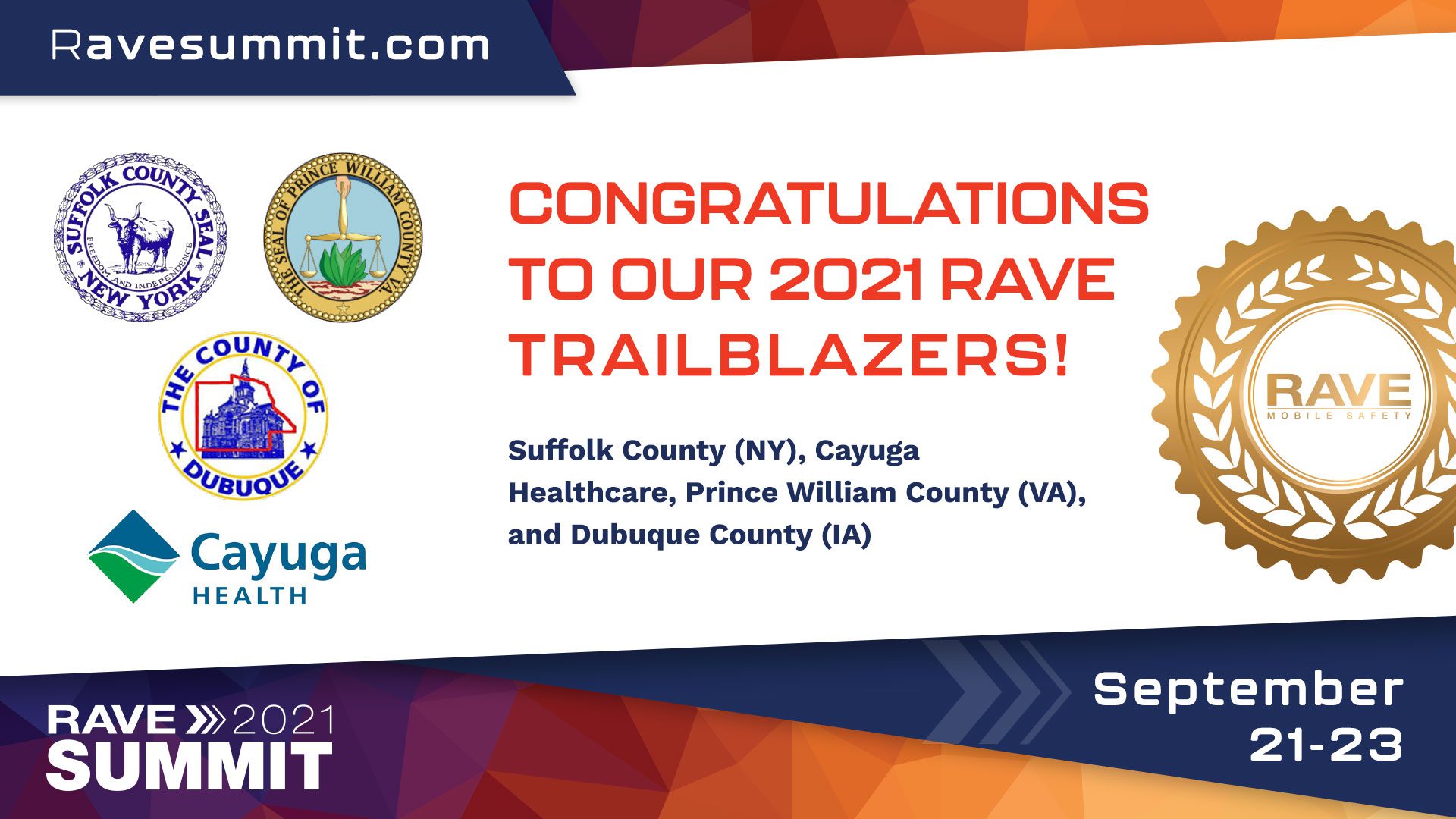 Rave Recognizes Customer Achievements at Annual Summit