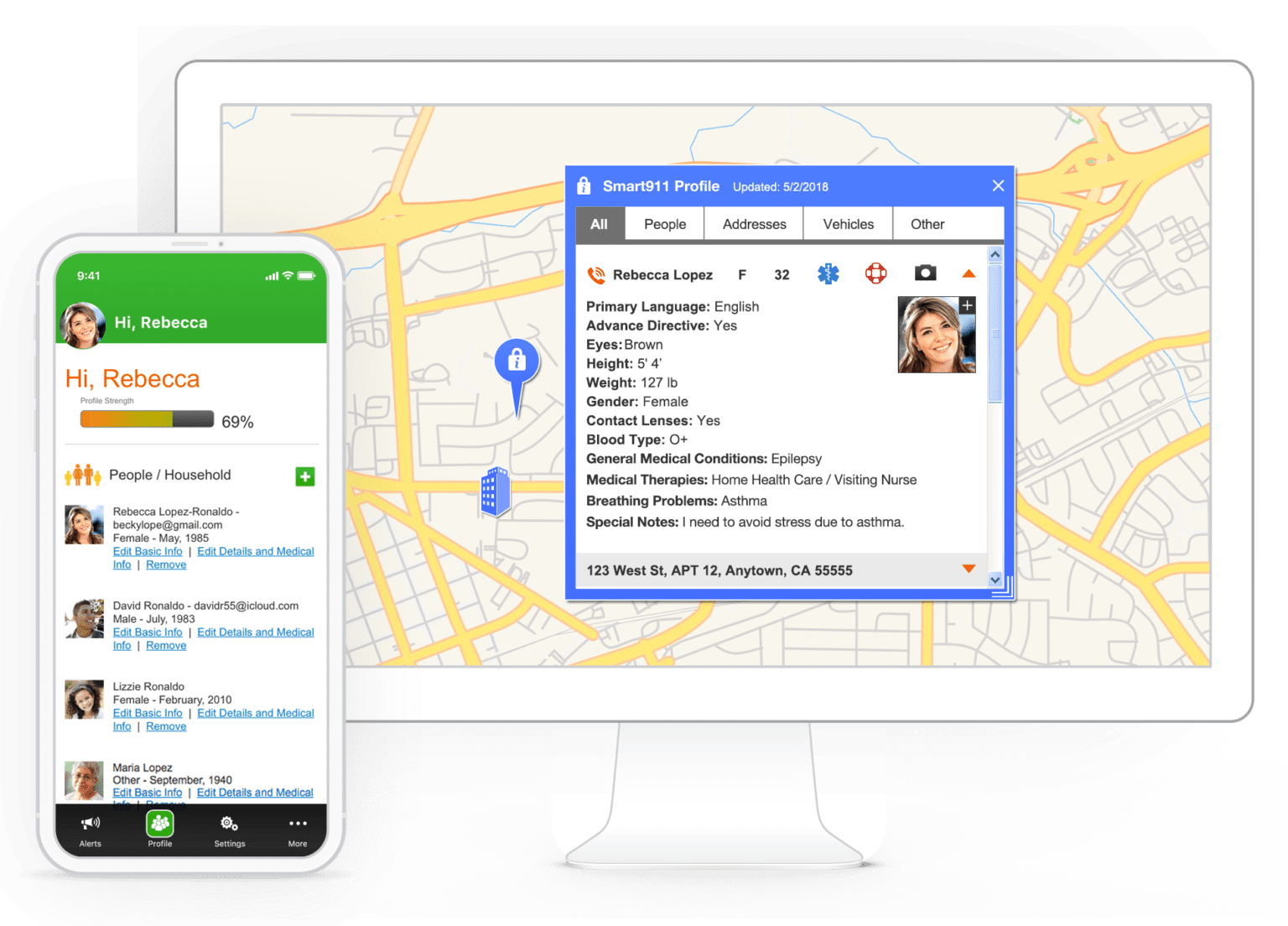 Smart911 Safety Profiles for Improved Emergency Response