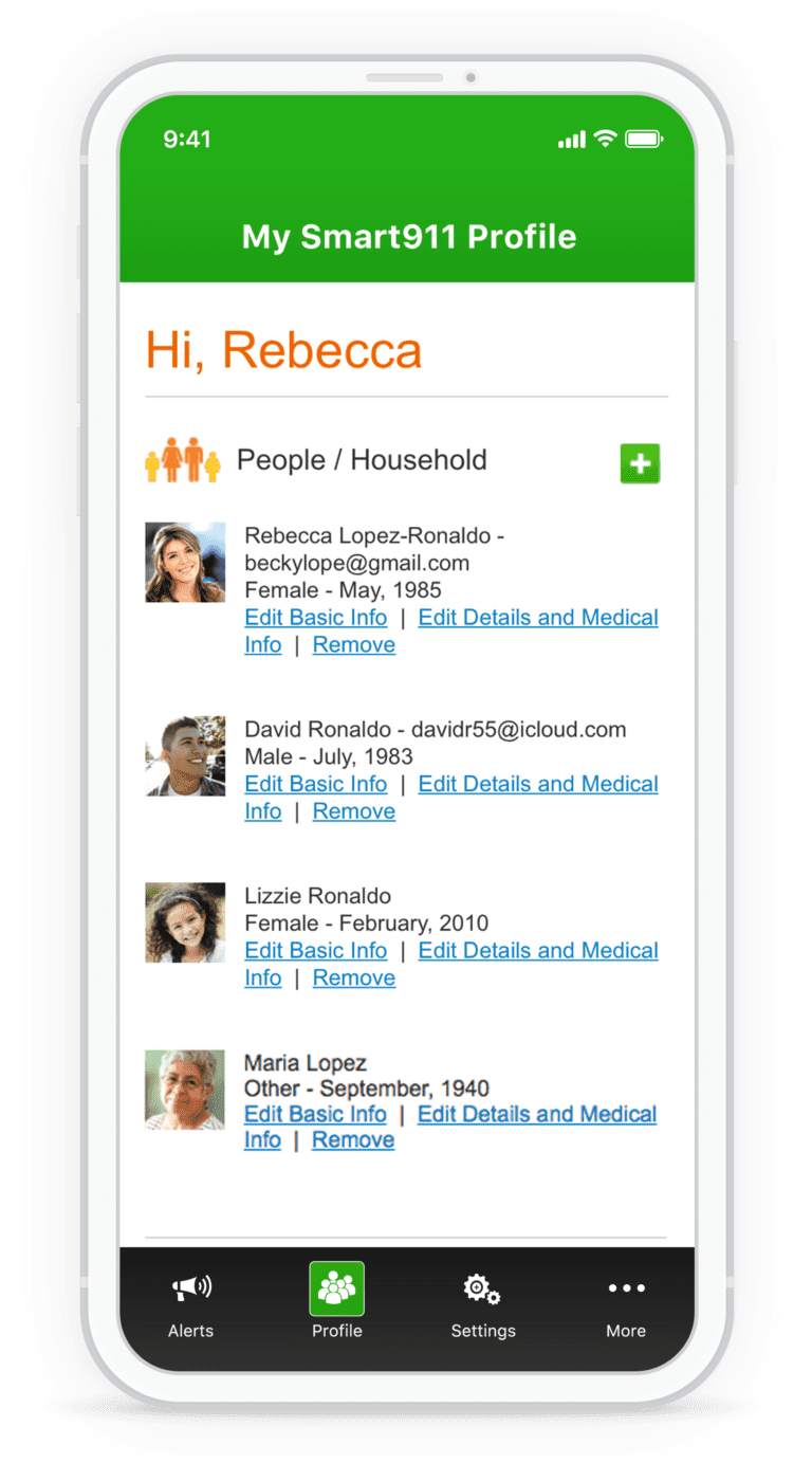 Smart911 Safety Profiles for Improved Emergency Response
